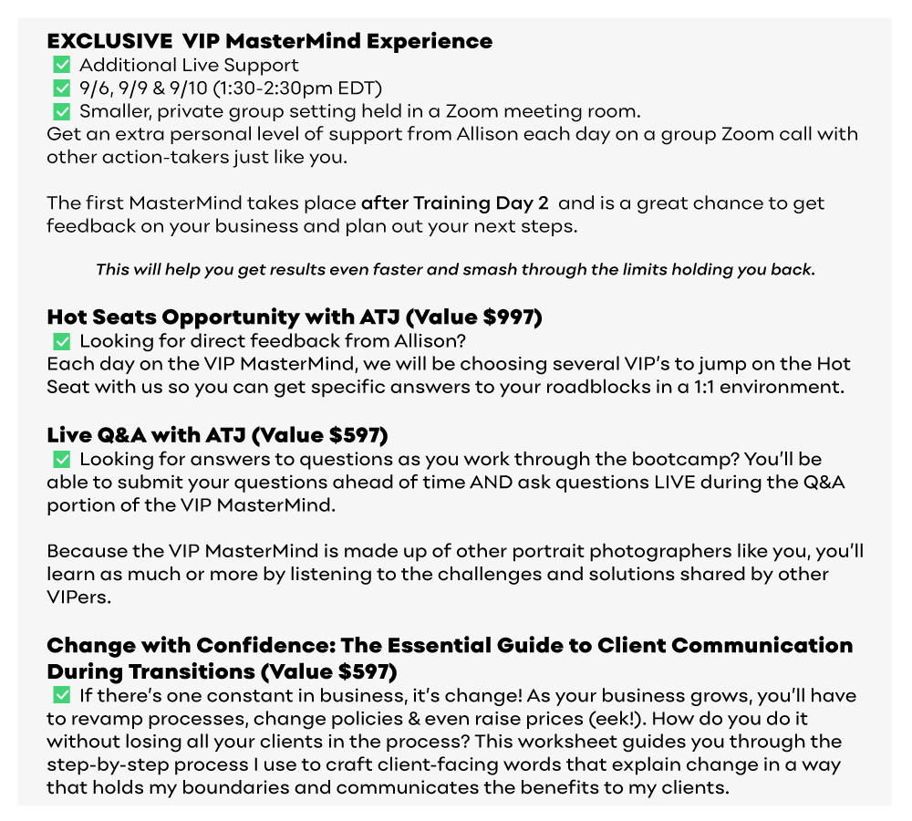 2024 VIP MasterMind Experience – REWORK